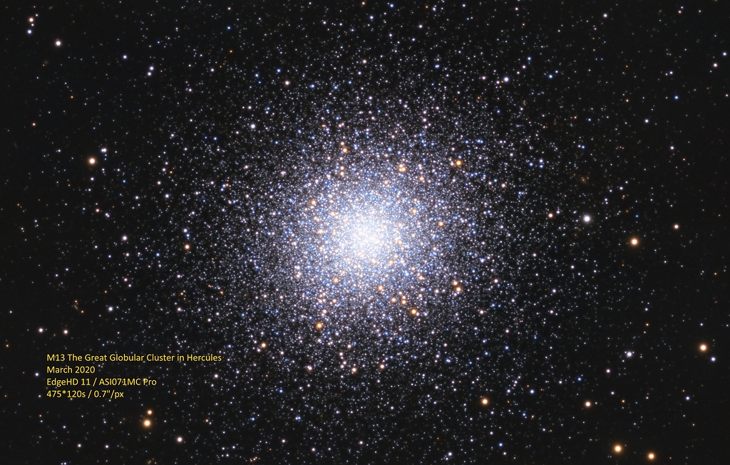 M13 The Great Star Cluster in Hercules - Your Shot with Voyager ...